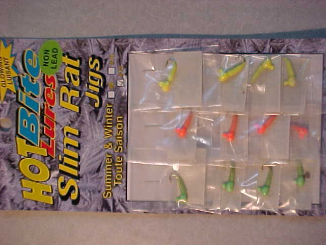 12 NEW hot bite SLIM RATS JIGS fishing SIZE 12 ICE HT finkee for rod ...