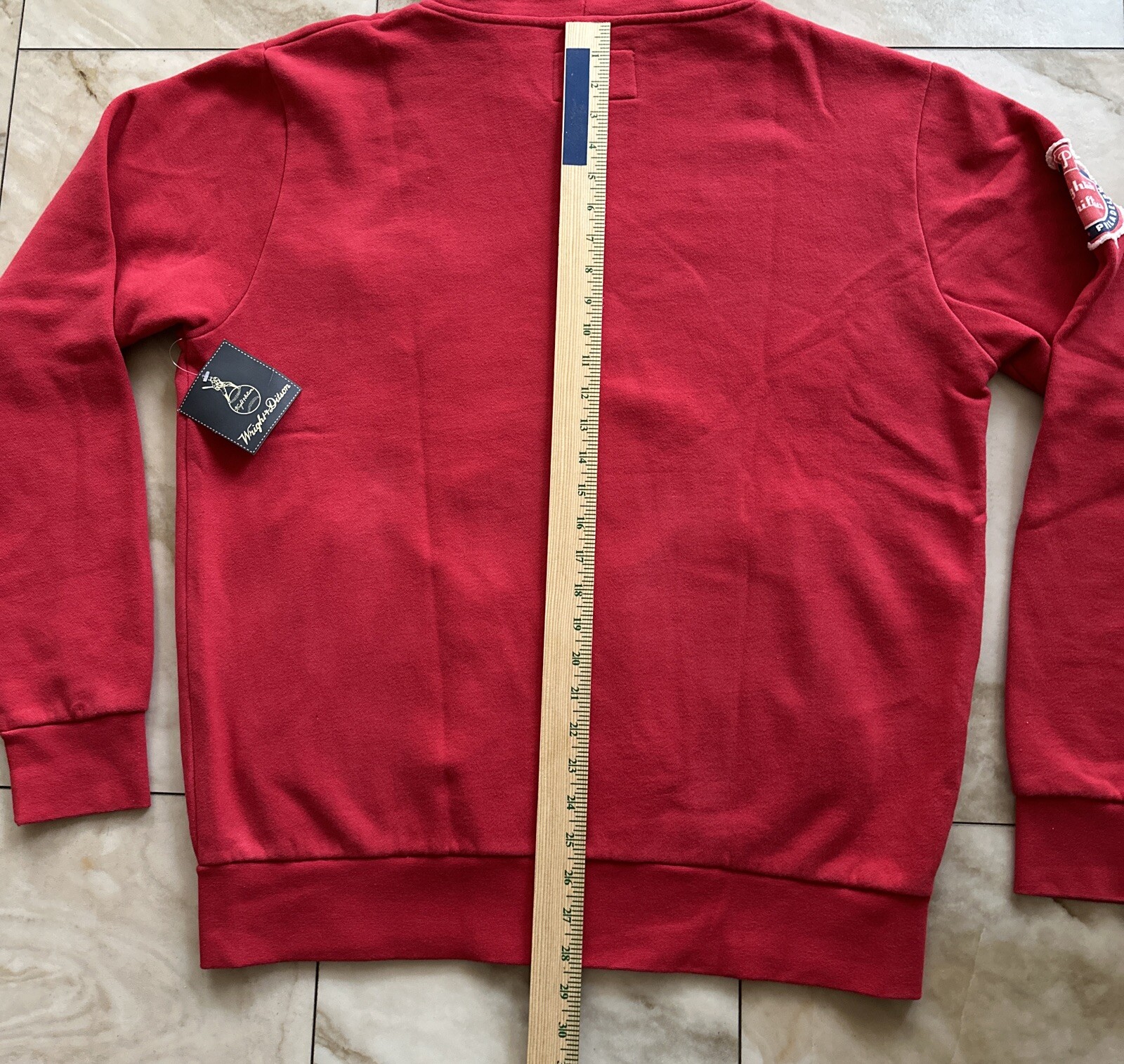 Fightin Phillies Wright &Ditson Retro Logo Zip Up Hoodie Men’s Size X ...