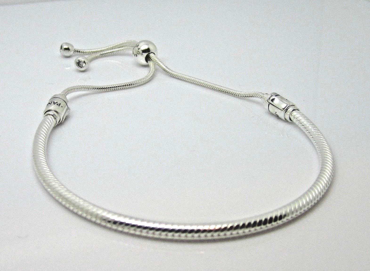 Pandora Moments Snake Chain Slider Bracelet (599652C01-2) for sale ...