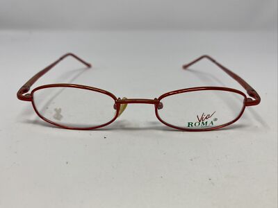 Via Roma VR516 SHINY WINE 43-20-130 Red Full Rim Metal Eyeglasses Frame ...
