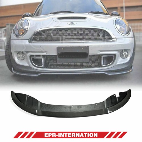 Carbon Fiber For R56 Mini Cooper S GAR Style Front Bumper Lip Exterior ...