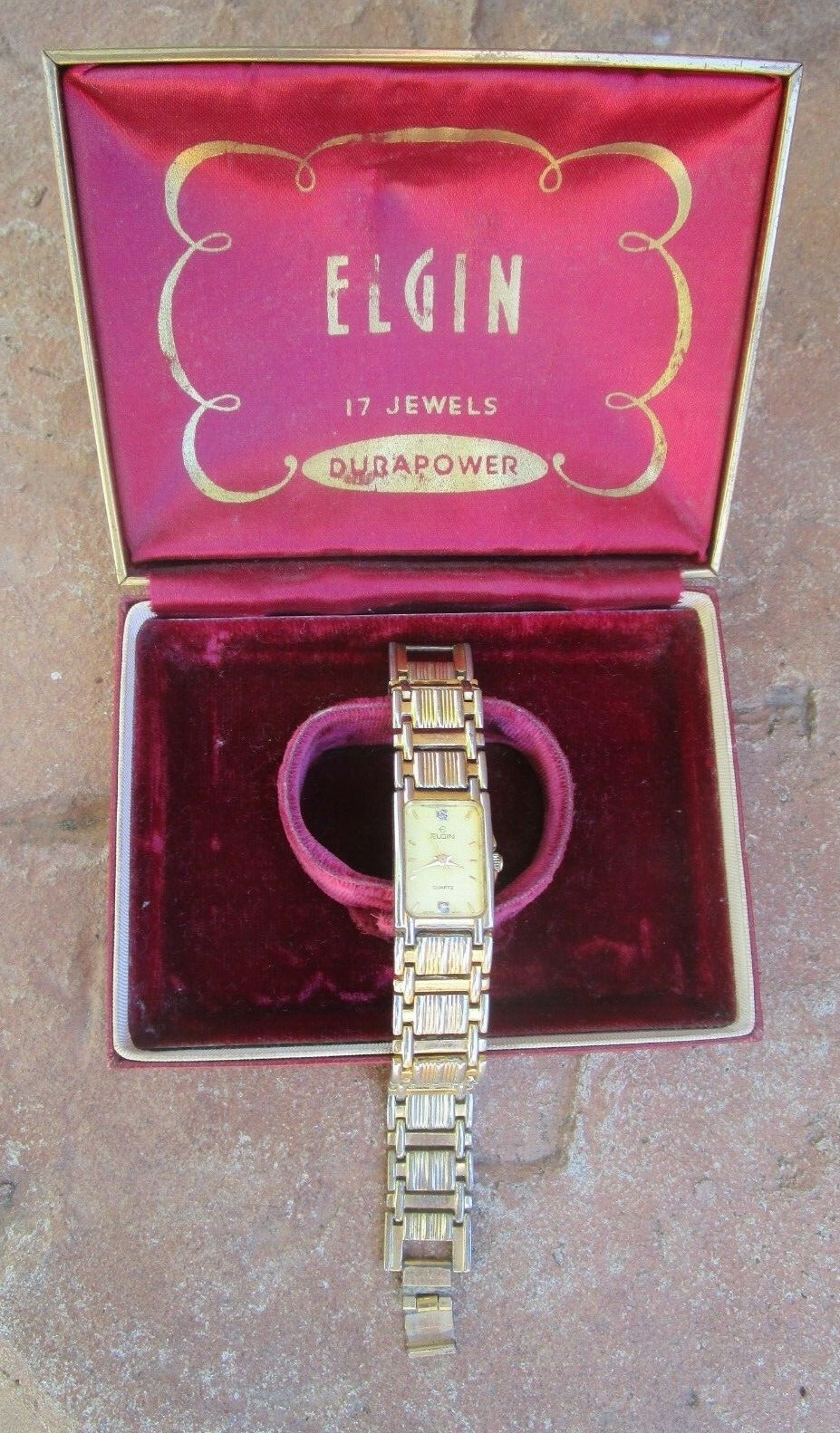 Elgin 17 Jewels Durapower Ladies Quartz Watch With C… - Gem