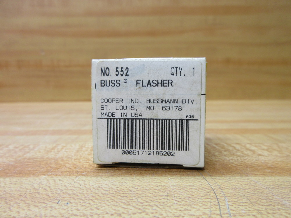 Buss NO. 552 Bussmann Flasher Relay Cross Ref 5KDK2 | eBay