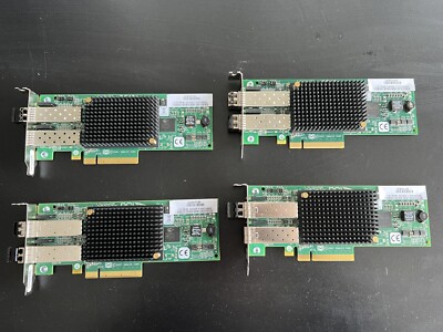 Lot of 4 Emulex IBM LightPulse 8GB Dual Port PCI-E Fiber Channel ...