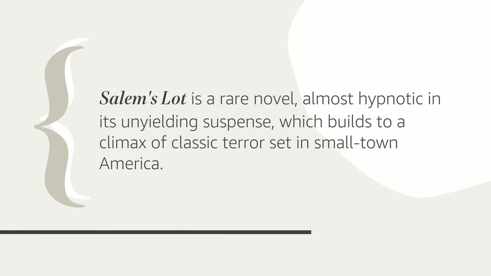 'Salem's Lot 9780345806796 | eBay