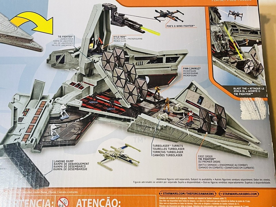 Star Wars The Force Awakens Micro Machines 1st Order Star Destroyer ...