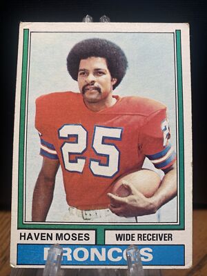 1974 Topps Haven Moses Denver Broncos #295 | eBay