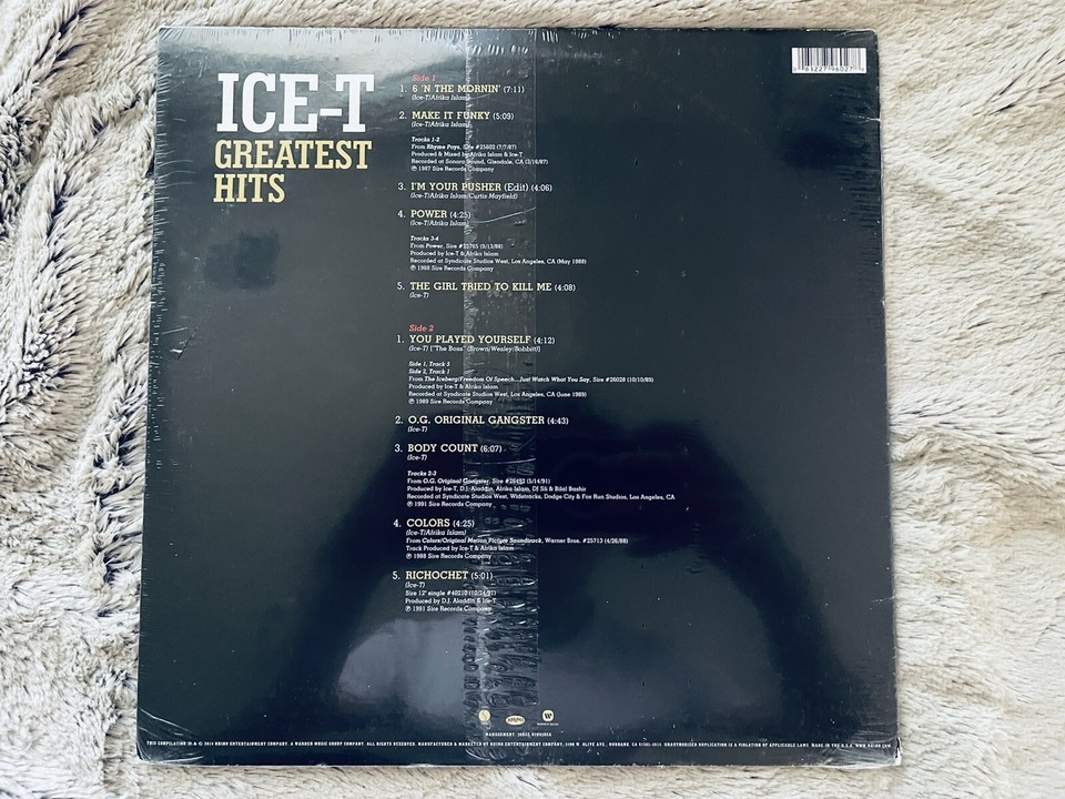 Ice T Greatest Hits LP Vinyl Cube Dr Dre NWA Eazy E 2pac RSD New Seal ...