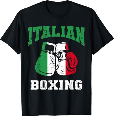 Italian Boxing Gloves Italy Flag Boxing Team Italian Pride T-Shirt | eBay