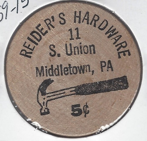 1987 REIDER'S HARDWARE, 11 S. Union, MIDDLETOWN, Pennsylvania, 5 ...