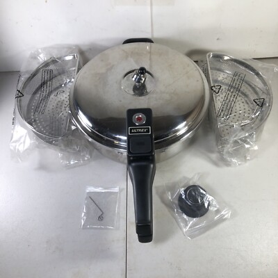 Ultrex 6 Quart Non Stick Pressure Cooker Model 07714 K Stainless W ...