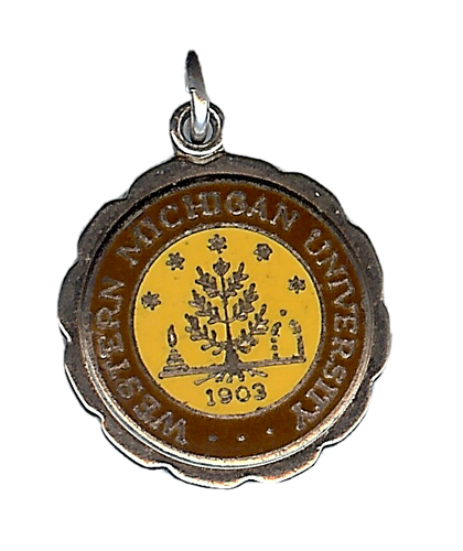 VINTAGE STERLING SILVER ENAMEL WESTERN MICHIGAN UNIVERSITY CHARM | eBay