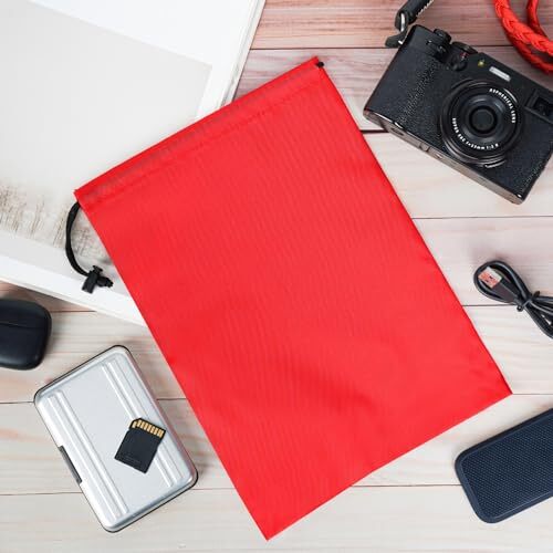 Drawstring Bag with Toggle - Nylon Cinch and Ditty Pouch () 8 x 11 Inch ...