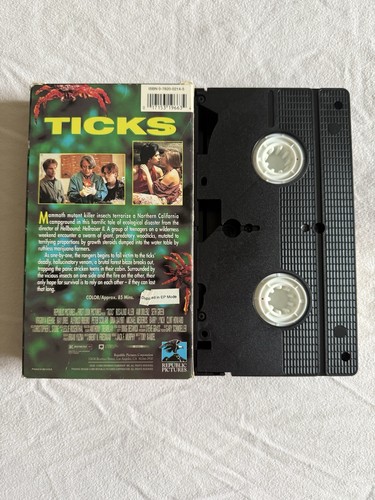 Ticks (VHS, 1994) R rated Cult Horror Giant Bugs Seth Green Rare Rental ...