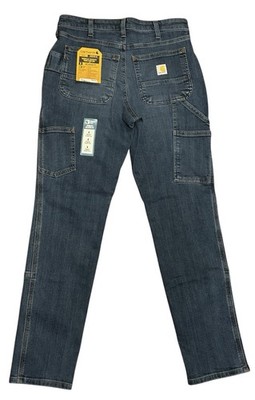 CARHARTT Rugged Flex Double Front Jeans Womens 6 Blue Workwear NEW ...