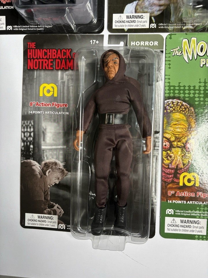 MEGO Horror 7x Figures Nun, Reptile, Zombie, Mole, Phantom, Hunchback ...