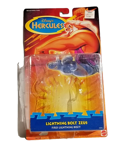 Hercules Disney Mattel 1997 Lightning Bolt Zeus Action Figure for sale ...