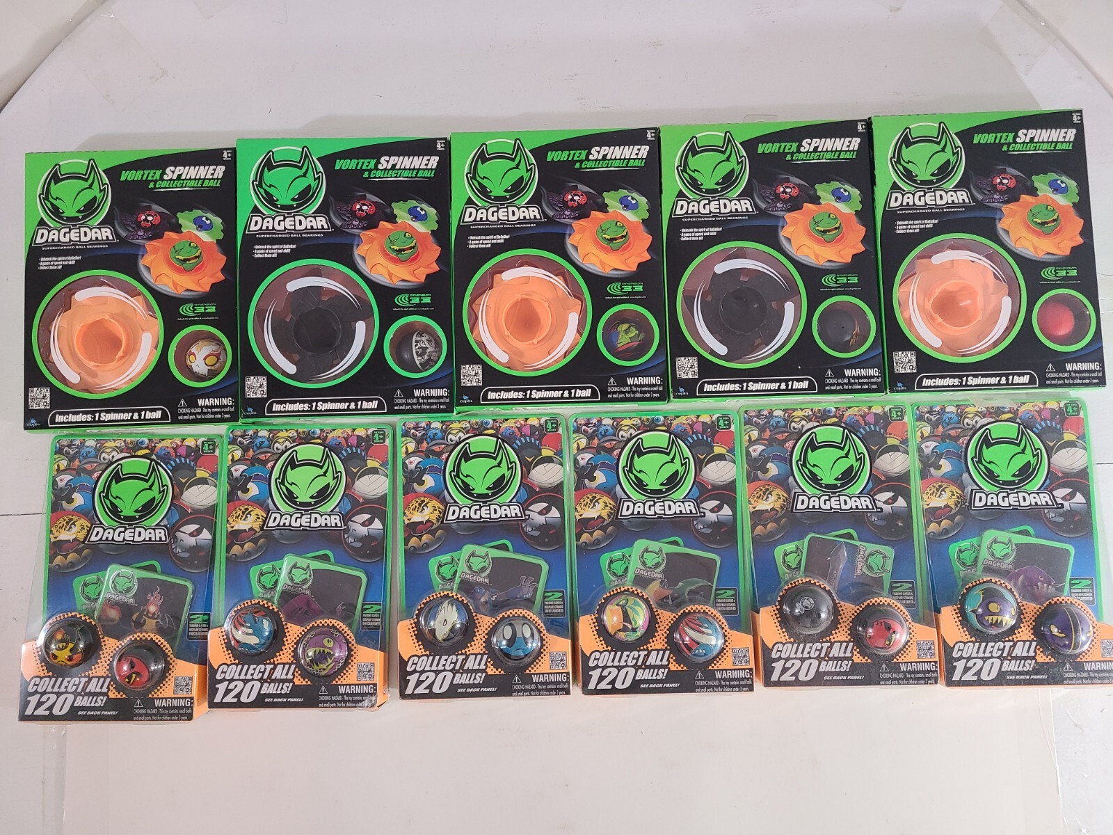 Dagedar 11 Lot of Cards, Balls, Vortex Spinner, all Brand New and Sealed | eBay