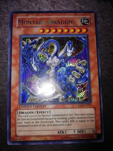 Yu-Gi-Oh! Montage Dragon CT05-ENS01 Limited Edition Secret Rare Near ...