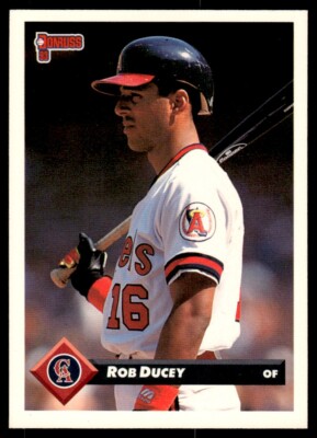 1993 Donruss Baseball Card Rob Ducey California Angels #489 | eBay
