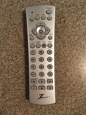 Pre-Owned CL019 Zenith Remote Control Silver | eBay
