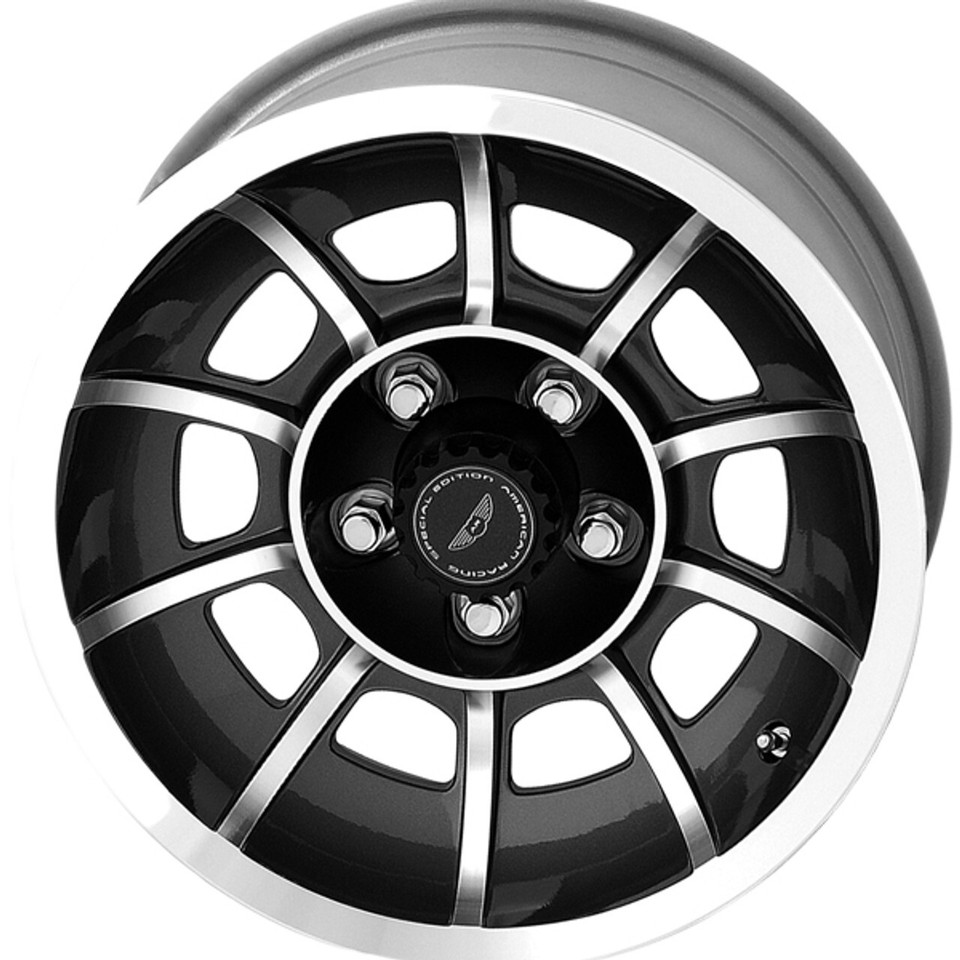 (1) 15x7 +0 American Racing Vintage VN47 Vector 5x4.5 Satin Black ...