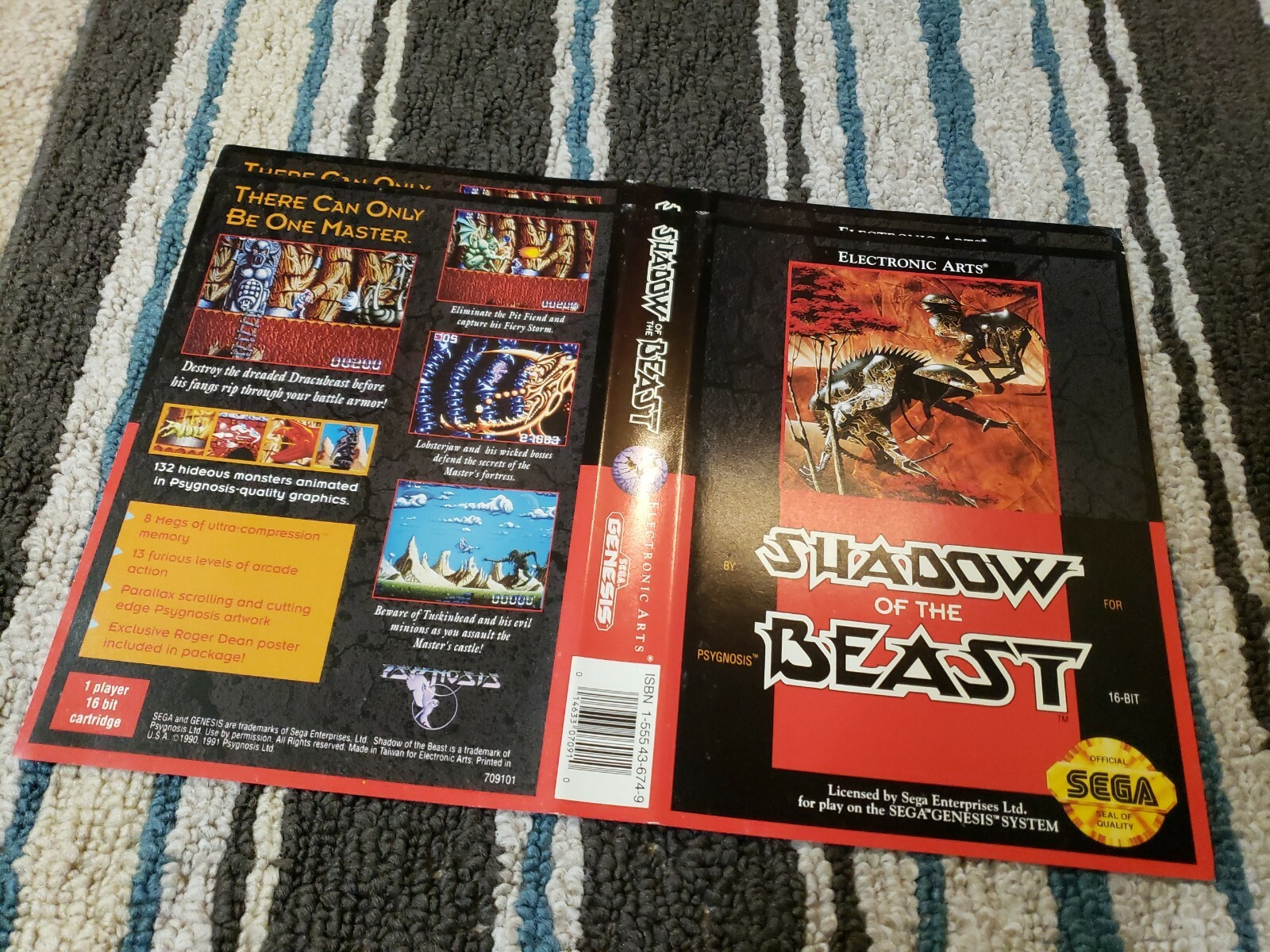 BOX ART ONLY Shadow Of The Beast Sega Genesis Case OEM | eBay