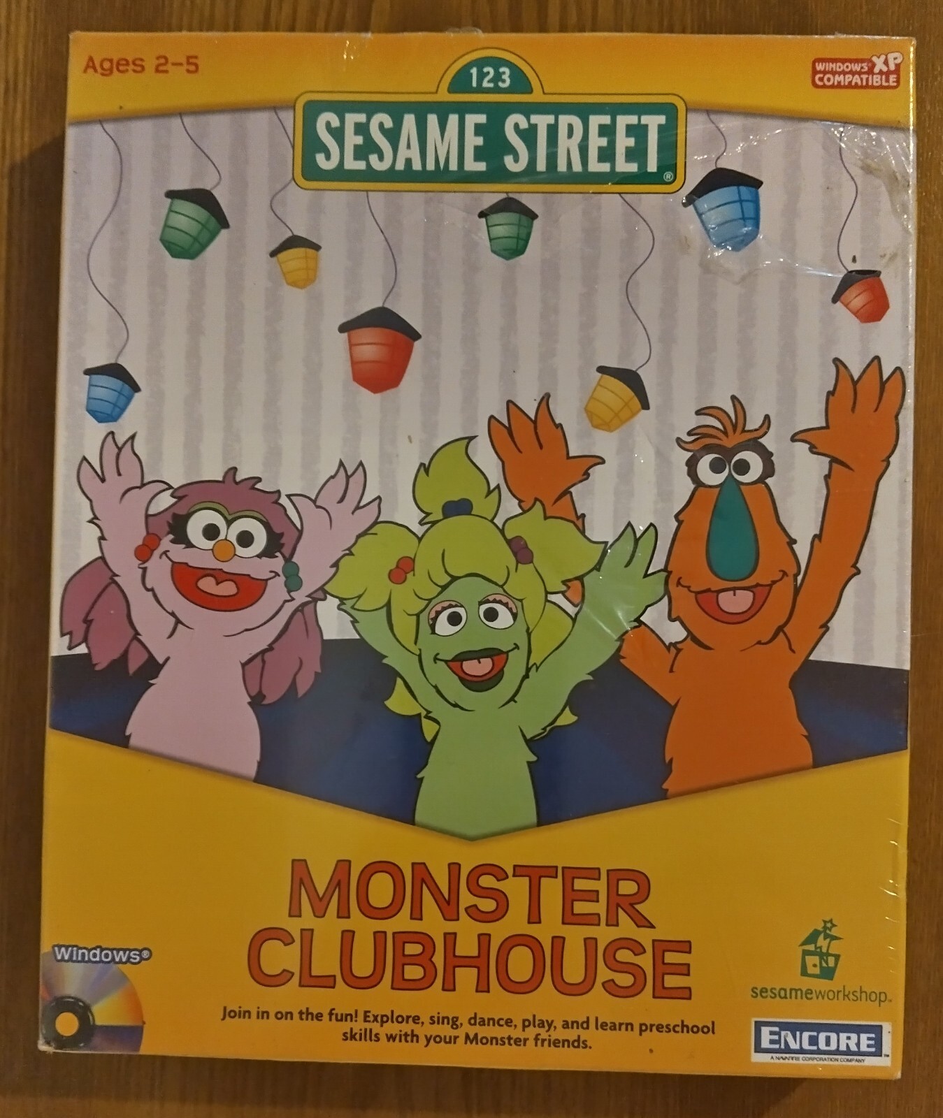 Vintage Sesame Street Monster Clubhouse PC Game Software Windows ...