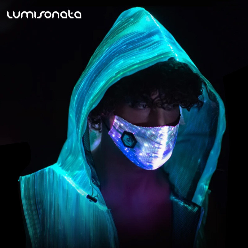 Colorful LED Luminous Vest Baseball DJ Singer Dancer Stage Costume | eBay