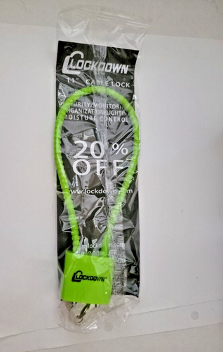 Lockdown 11” 30mm Gun Cable Lock With 2 Keys DOJ Compliant Handgun ...