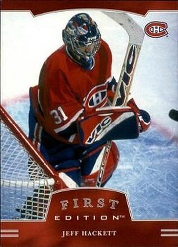 #119 Jeff Hackett - Montreal Canadiens - 2002-03 Be a Player First ...