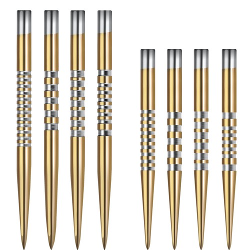 CD Dart Points Gold Regrooved Rings Finger Grip Short / Long Grooved ...