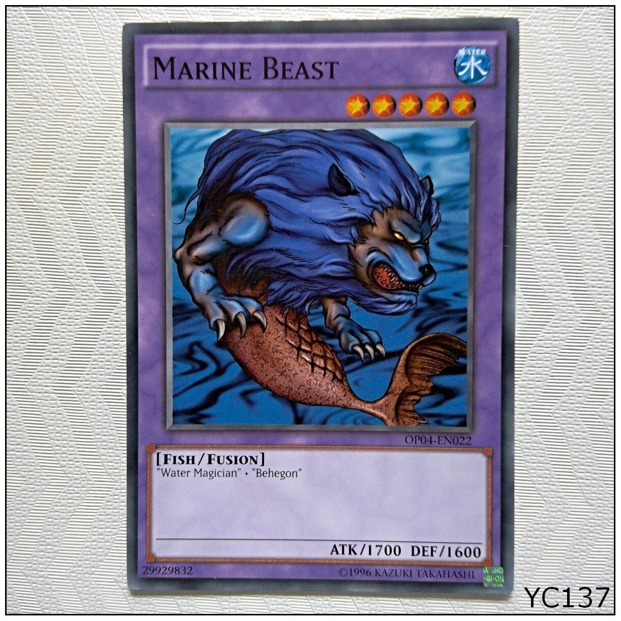 Marine Beast - OP04-EN022 - Common Yugioh Card (B) (YC137) | eBay