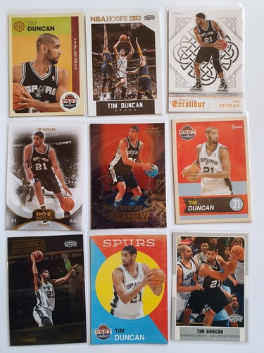 Tim Duncan Nba panini basketball lot. 9 cards in total. Spurs | eBay