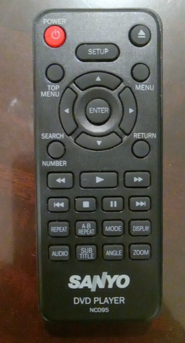 Genuine Authentic - Sanyo DVD Player Remote Control - NCO95 | eBay