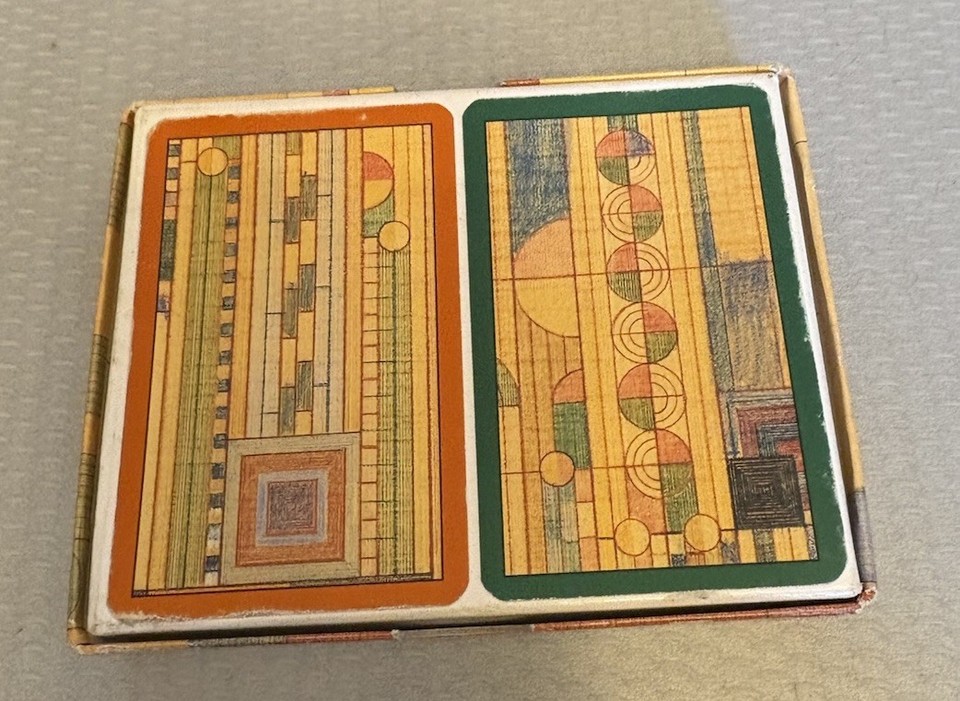 Frank Lloyd Wright Playing Cards Saguaro Forms MOMA 2 Decks in box 1994 ...