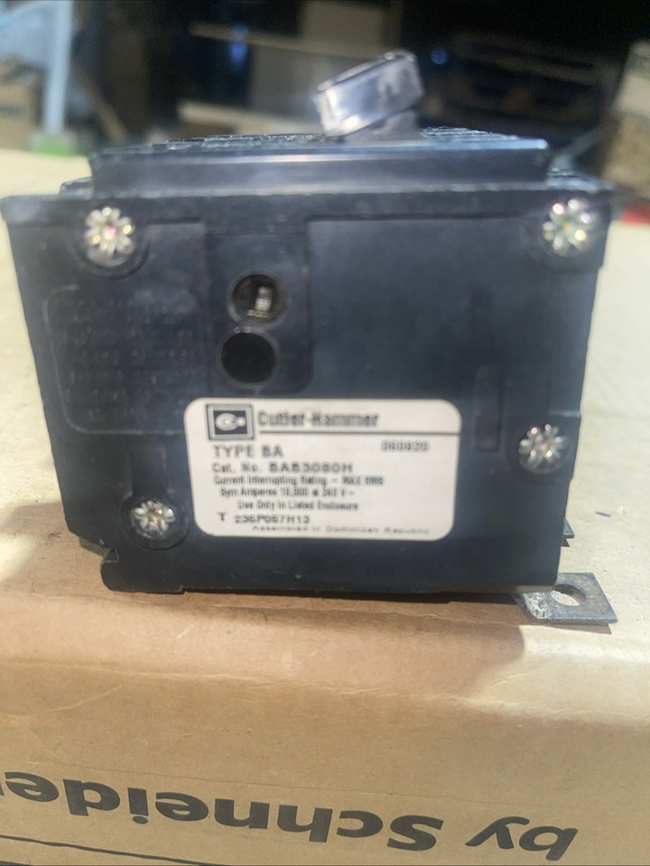 Circuit Breaker Cutler Hammer BAB3080H 80 Amp 3 Pole 240V | eBay