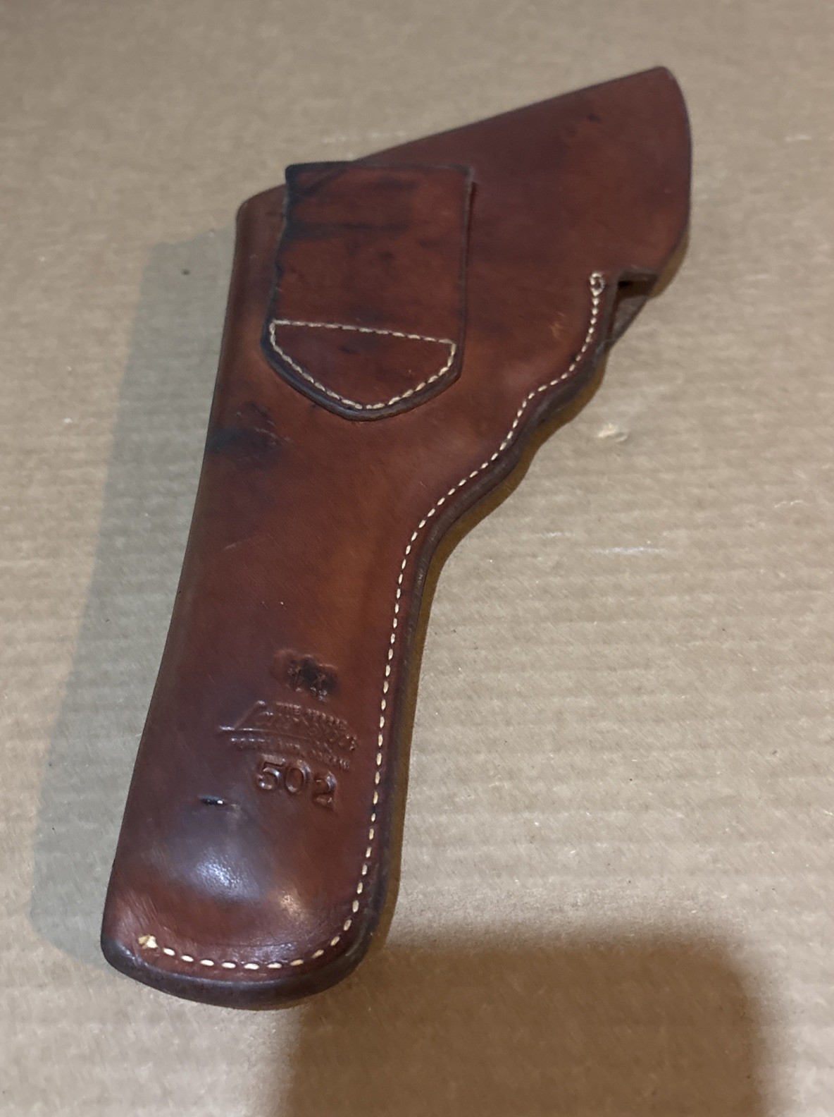 Vintage George Lawrence Brown Leather Flap Holster #14 502 | eBay