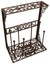 Woodside Cast Iron Boot Rack Organizer Storage Shoe Wellington Holder ...