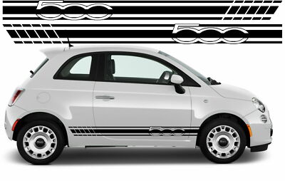 Striscia Adesiva Auto Strisce Corse Per Fiat 500 Abarth Adesivi ...