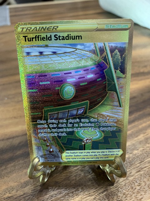 Pokémon TCG Turffield Stadium Evolving Skies 234/203 Holo Secret Rare ...