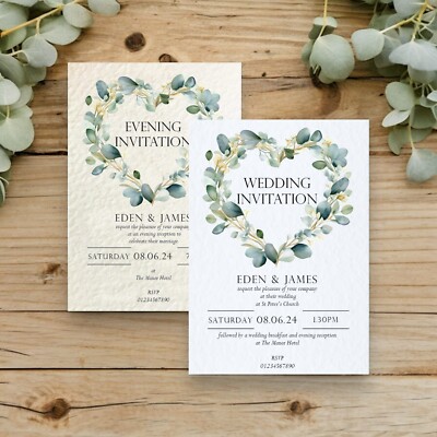 Wedding Invitations, RSVP, Gift Wish Poem Cards, Information, Menus ...