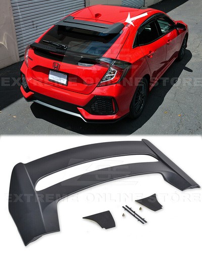 MUGEN Style Rear Roof Wing Spoiler For 16-Up Honda Civic Hatchback FK4 ...