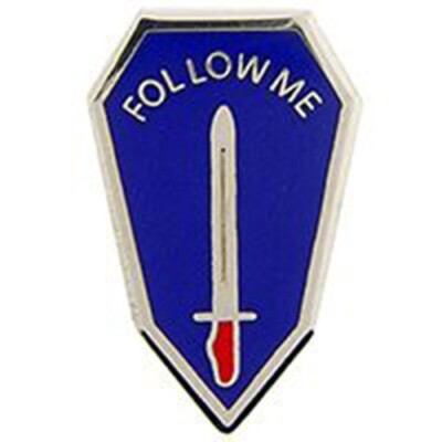 Army Infantry School Follow Me US Genuine Military Emblem Lapel Hat Pin ...