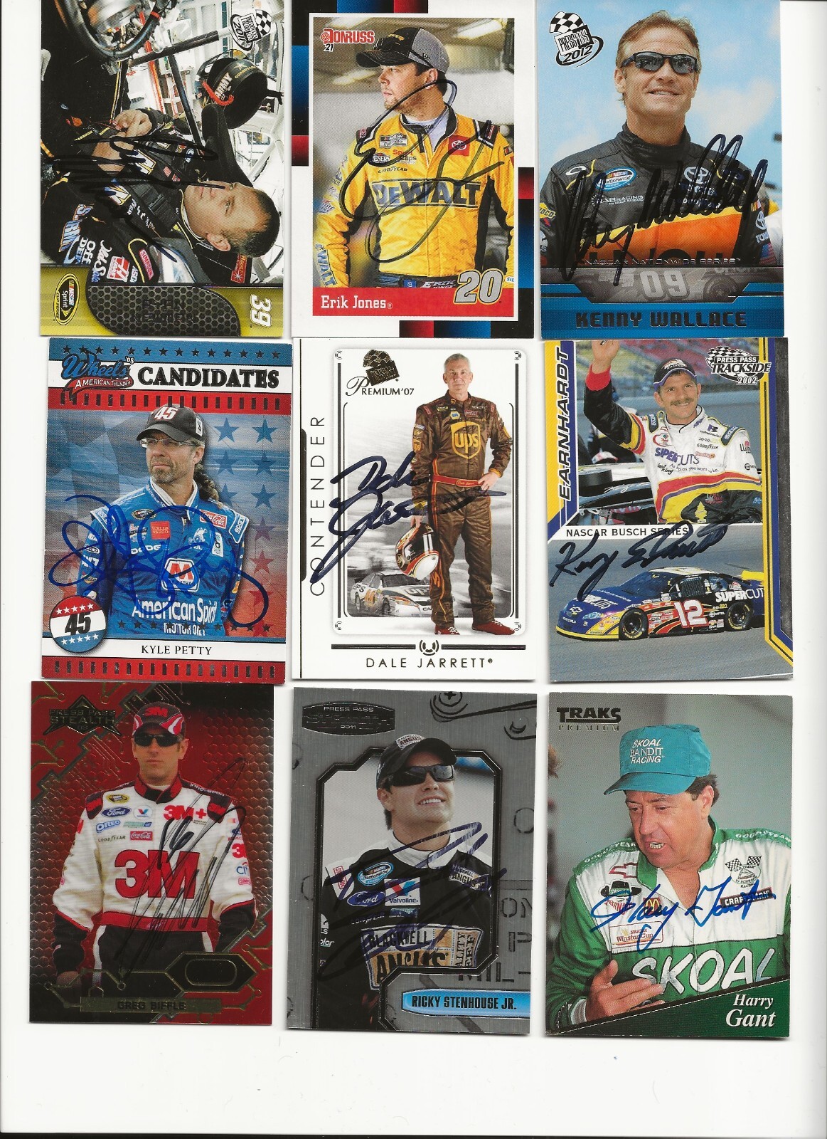 NASCAR 9 CARD AUTOGRAPHED LOT | eBay