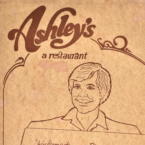 Vintage 1980 Ashley's Restaurant Menu Baldwin Place New York | eBay