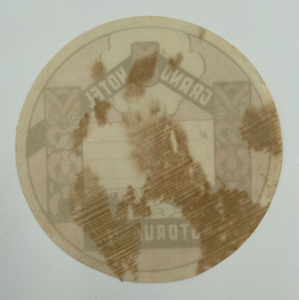Original Rare Vintage Luggage Label / Sticker Grand Hotel Rotorua, New ...