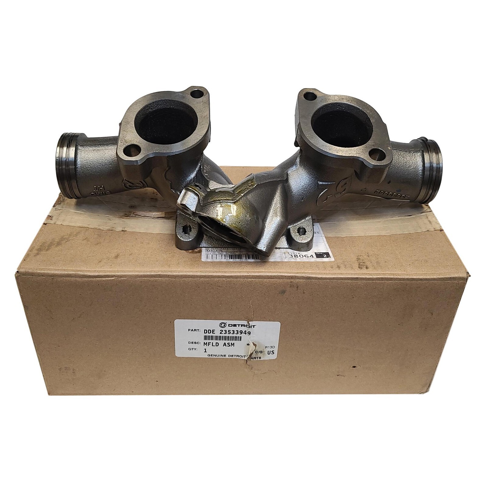 OEM DETROIT DDE 23533949 MANIFOLD - EXHAUST, ASSEMBLY | eBay