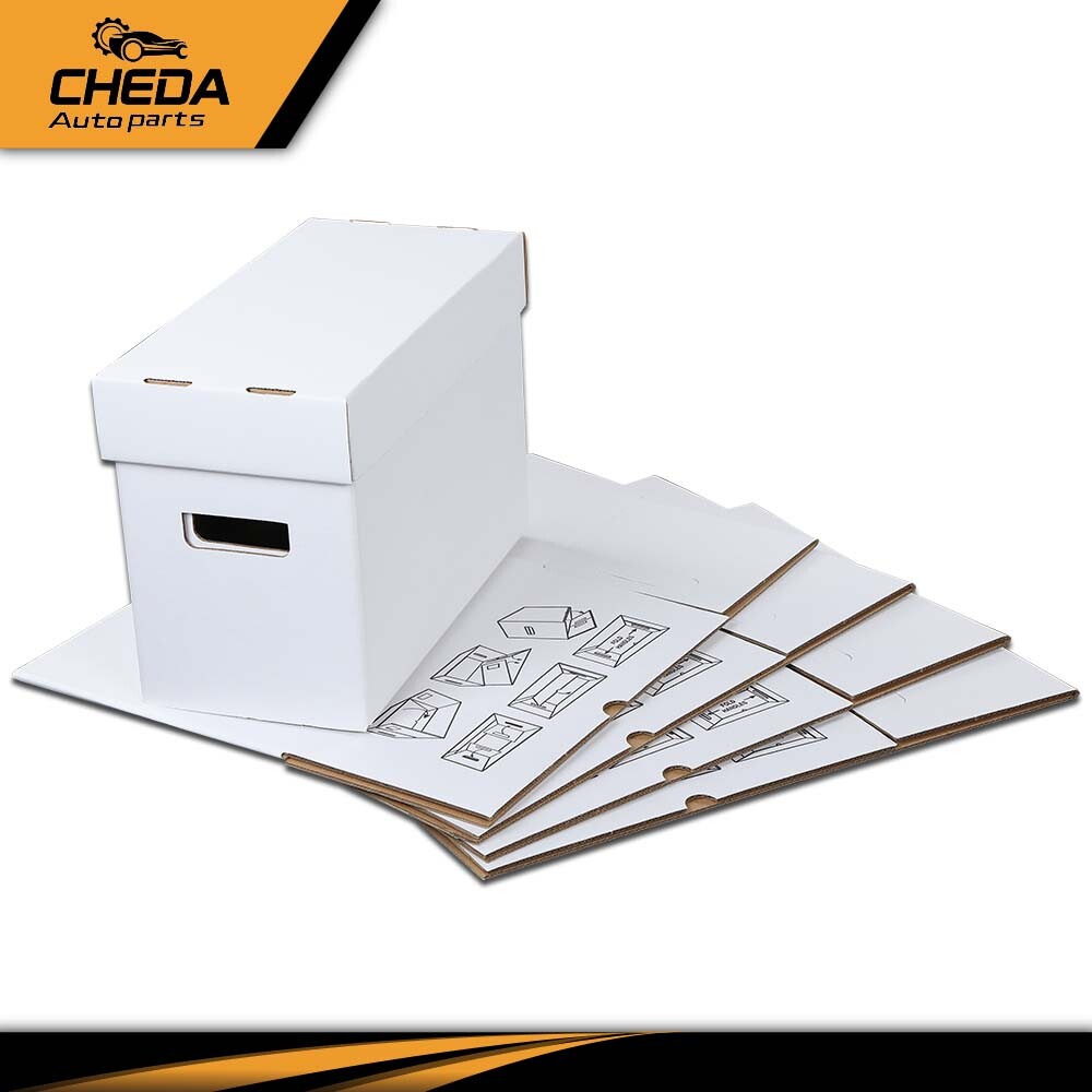 5 Pack Short Cardboard Comic Book Storage Box White - Holds 150-175 ...