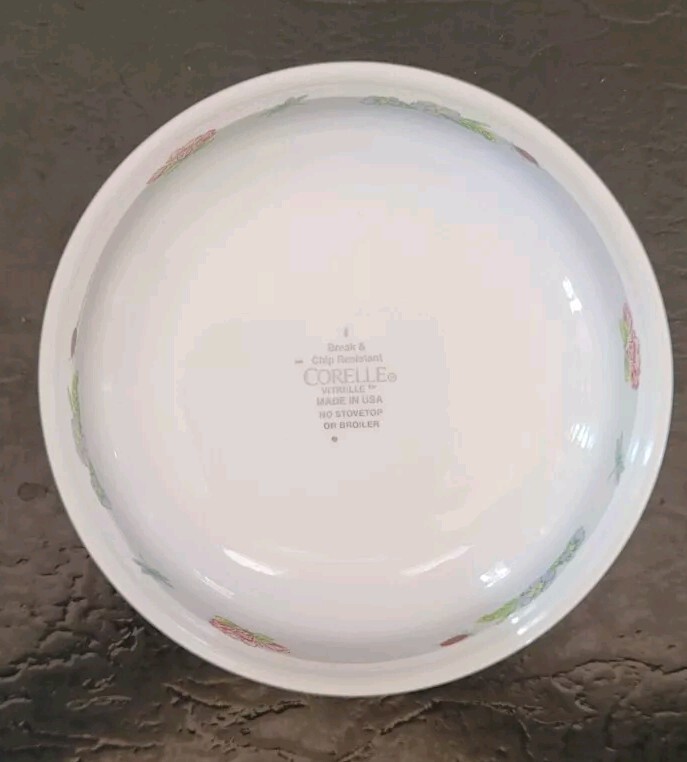 Corelle CAMELLIA Dinnerware - 6 1/4" Bowl Floral Dragonfly & Ladybug By ...